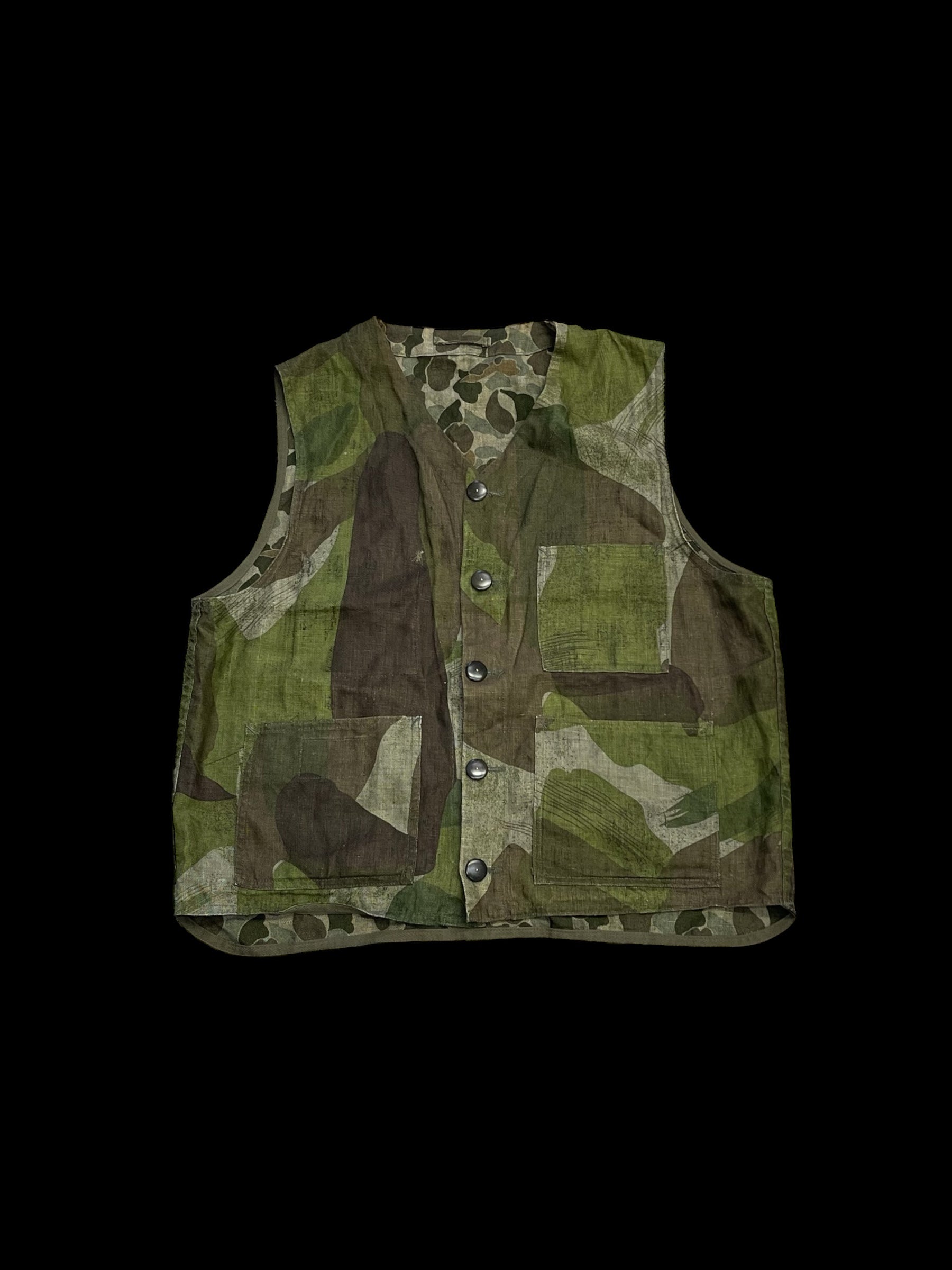 NIGEL CABOURN CAMO PRINT VEST - M – TRANSNOMADICA